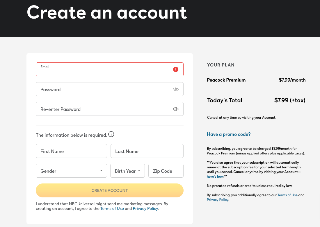 Peacock Free Trial (2026) – Get 3 Months Premium Subscription