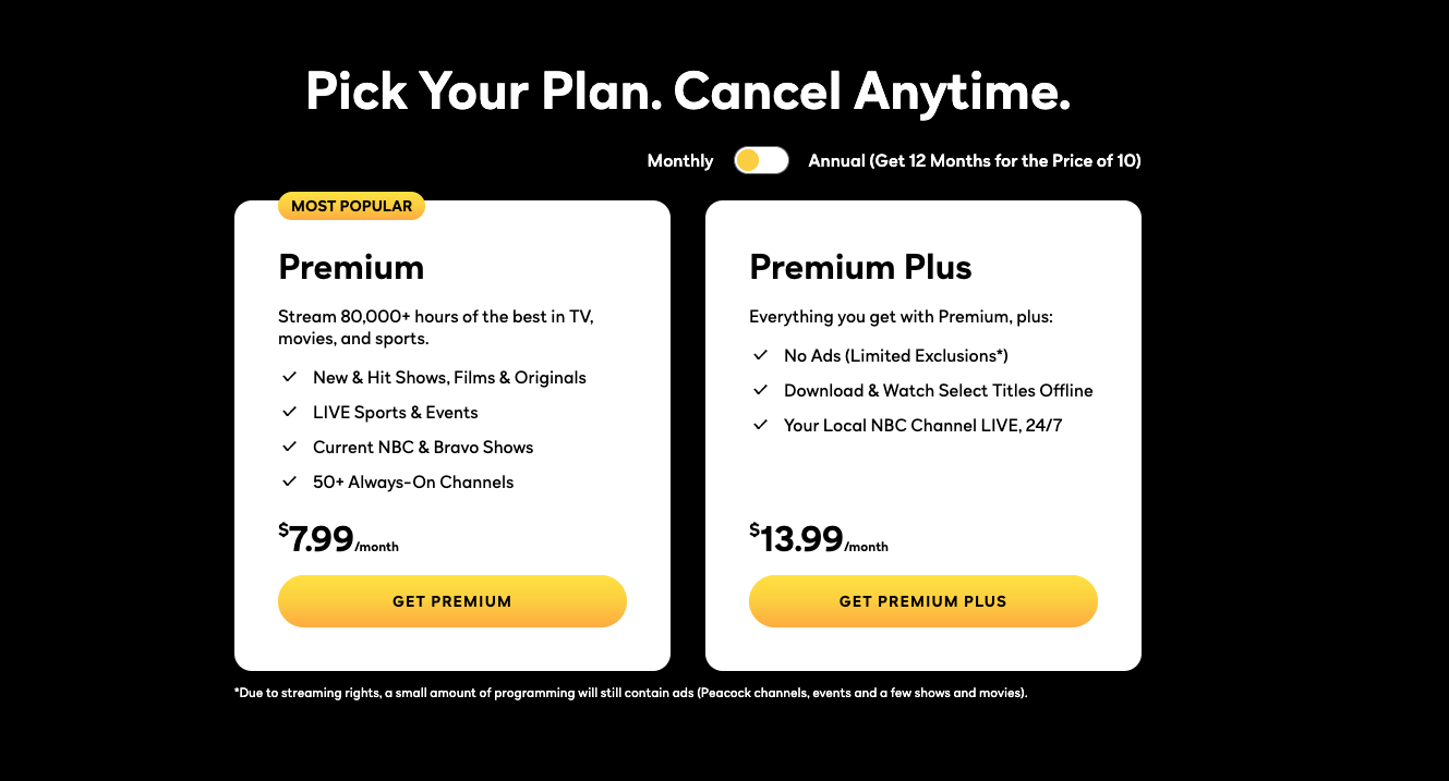 Peacock Free Trial (2026) – Get 3 Months Premium Subscription